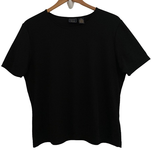 Laura Scott | Tops | Laura Scott Short Sleeved Top Blouse Xl | Poshmark